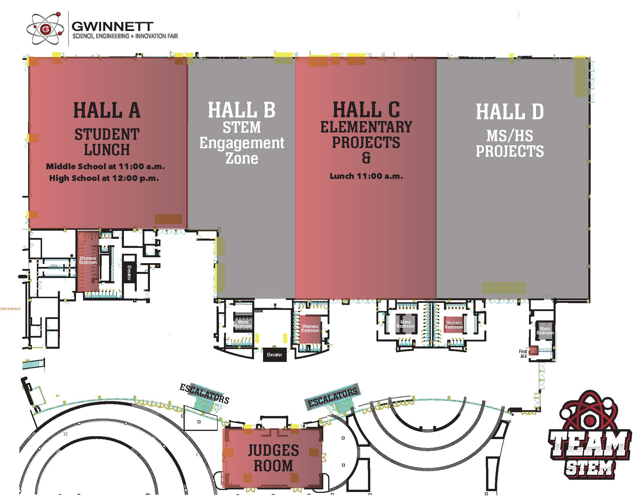 Map of Event – Gwinnett Science Fair
