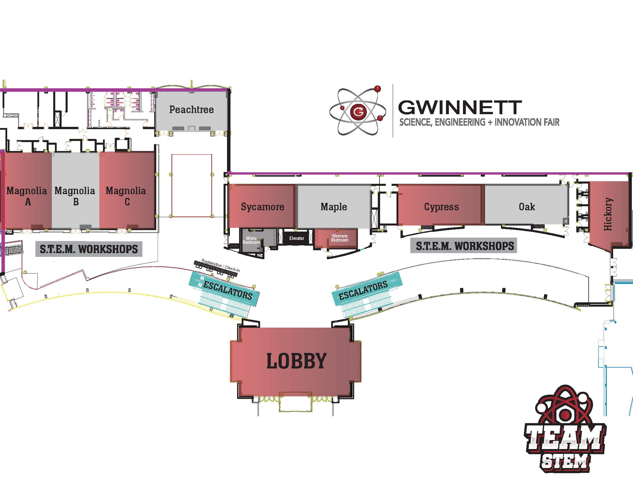 Map of Event – Gwinnett Science Fair